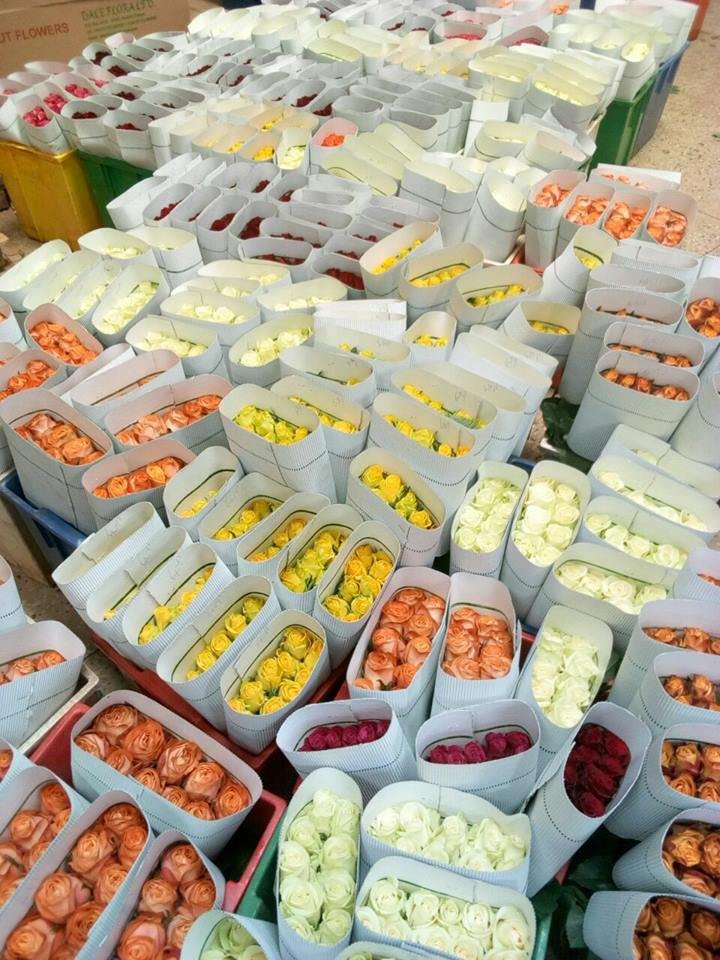 Roses to Saudi Arabia Flower Market - Aisha Flowers